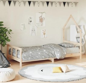 vidaXL Dětská postel 90 x 200 cm masivní borové dřevo [834568] Barva: Přírodní
