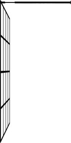 vidaXL Zástěna do průchozí sprchy čiré tvrzené sklo 80 x 195 cm [145684] Barva: frosted white
