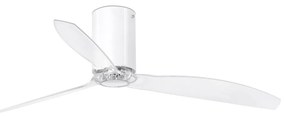 FARO MINI TUBE FAN 32038 50,4“ bílá lesk/transparentní Reverzní stropní ventilátor