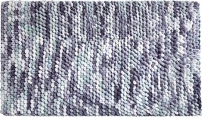 LineaDue PUNTO - Koupelnová předložka stříbrná šedá Rozměr: 60x100 cm