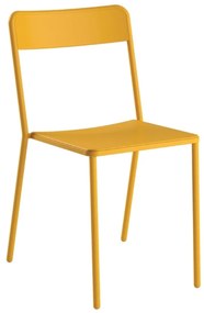 OnaDnes -20% Hořčicově žlutá kovová zahradní židle COLOS C 1.1/1