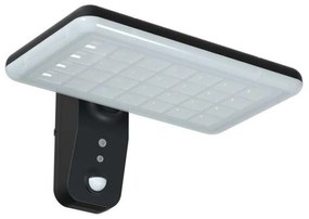 LED Solární nástěnné svítidlo se senzorem LED/15W/3,2V 4000K/6000K IP65 černá