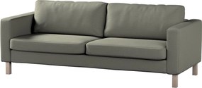 Potah na pohovku IKEA Karlstad 3-místná, nerozkládací, krátký barva šedá látka pletený vzor
