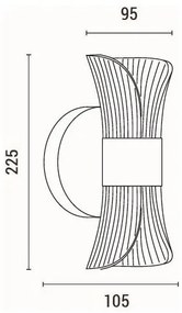 LED Nástěnné svítidlo SILK LED/8W/230V 3000K