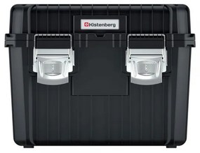 Kufr na nářadí s kovovými zámky 44,5 × 36 × 33,7 cm, vklad + přihrádky