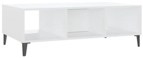 Konferenční stolek bílý 103,5 x 60 x 35 cm dřevotříska - Default Title