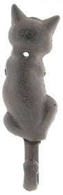Nástěnný kovový háček kočka – 5x3x17 cm