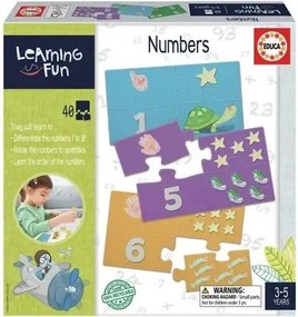 EDUCA Vzdělávací puzzle a hra Learning is Fun: Čísla / 40 dílků / od 3