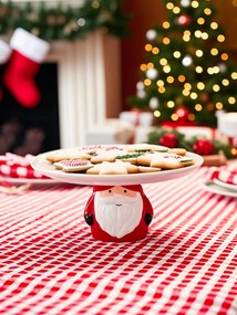 Sinsay - Vánoční podnos s figurkou Santa Clause - červená
