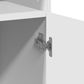 Skříň highboard bílá 80 x 42,5 x 185 cm kompozitní dřevo 3281378