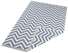 NORTHRUGS - Hanse Home koberce Kusový koberec Twin Supreme 103435 Palma blue creme – na ven i na doma - 80x150 cm