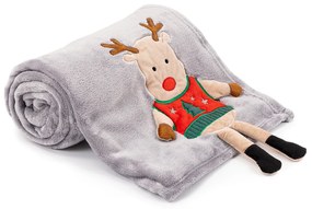 4Home Vánoční deka Xmas Reindeer, 150 x 200 cm