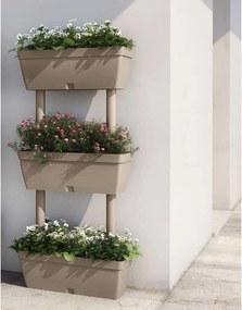 Zahradní truhlíky 6 ks 100 cm taupe 151825