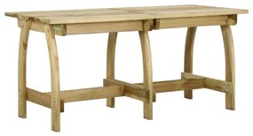Zahradní stůl 160 x 74 x 75 cm impregnované borové dřevo