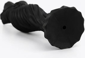 váza, styl půvab, plast, 12x4x4 cm, černá, Dekorino VD0260020