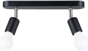 Stropní svítidlo SOLLUX FORNES 2 černé E27 2x60W bez žárovky SL.1121