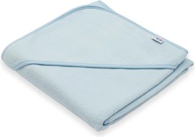 Dětská froté osuška s kapucí New Baby BASIC 80x80 modrá