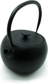 Litinová konvice Guizhou 0,75 l – černá, moderní design, s nerezovým sítkem