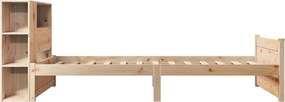 Postel s knihovnou bez matrace 75 x 190 cm masivní borovice 3322447