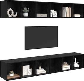 Sestava TV skříněk 4 ks Černý dub Kompozitní dřevo 3393535