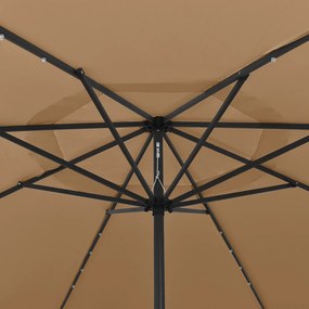 Zahradní Slunečník S Led Osvětlením 400 Cm