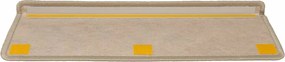 Samolepicí rohože na schody Sisal-Look 30 ks 65x21x4 cm Písek 3365891