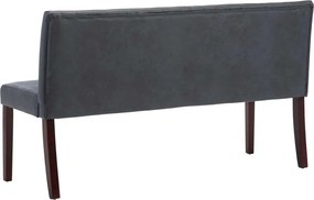 vidaXL Lavice 148,5 cm umělá semišová kůže [288572] Barva: Šedá