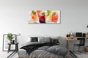akrylový obraz Koktejly s citrusy 120x60 cm