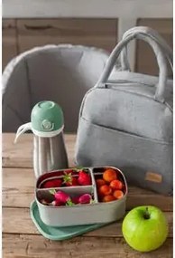 Beaba Svačinový box nerez Velvet Grey/Sage Green