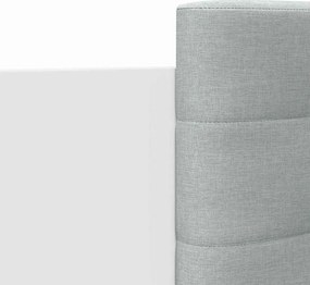 Rám postele s čelem bílý 200 x 200 cm kompozitní dřevo 3209891