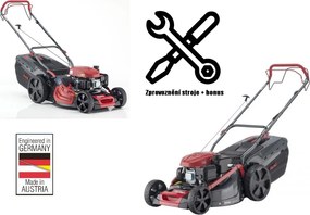 AL-KO 51.0 SP-A Comfort Benzínová sekačka s pojezdem, 51 cm, AL-KO Pro 145 QSS (119944) + Montáž a olej