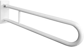 Bemeta Design HELP: Madlo, 600 mm, ve tvaru U, sklopné, s krytkou, bílá - 301607273