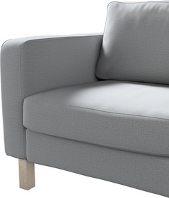 Potah na křeslo IKEA Karlstad, krátký barva šedá látka sametová