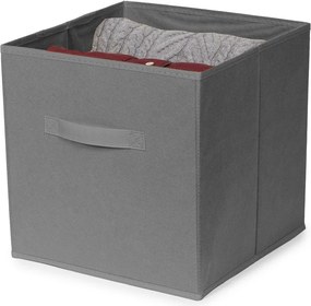 Tmavě šedý plastový úložný box 31x31x31 cm – Compactor