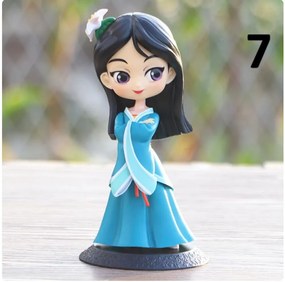 Pohádkové postavičky - figurky Disney princezen (8-14 cm) Motiv: 7 -huamulan lanse