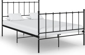 vidaXL Rám postele kov 120 x 200 cm [324953] Barva: Černá
