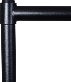 HOMCOM Oblekový Stojan na Kola Pevná Železná Tyč na Oblečení Stojan na Kabáty Nosnost 140 Kg 120 x 60 x 170 cm v Černém Oceli