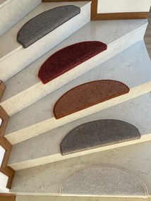 Vopi Nášlapy na schody Capri měděný půlkruh, samolepící - 24x65 půlkruh (rozměr včetně ohybu)
