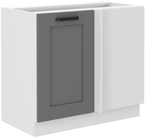 Kuchyňská skříňka LUNA bílá 105 ND 1F BB barva dvířek: šedá Dust