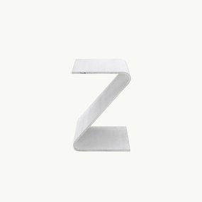 Betonový okdládací stolek | ZigZag - bílá