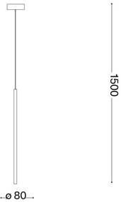 Ideal Lux - LED Lustr na lanku FILO LED/3,5W/230V 3000K CRI 90 mosaz