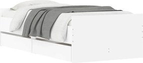 Rám postele se zásuvkami bílý 90 x 200 cm 3207371