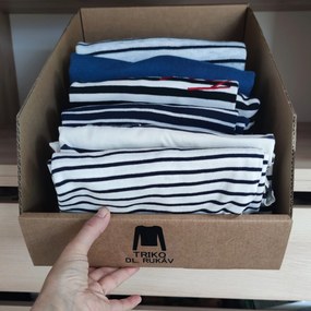 KARTON PAK Úložné boxy na oblečení, organizéry do skříně BÍLÝ KARTON 30x54cm