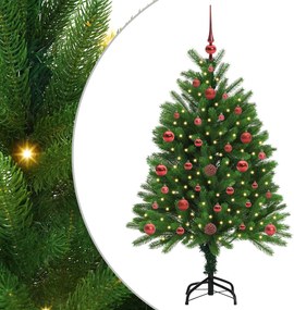 Vánoční stromeček s 150 LED diodami s stojanem Zelená 120 cm PE 3396309