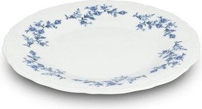 Bílý/modrý servírovací porcelánový talíř ø 32 cm Retro – BonBistro