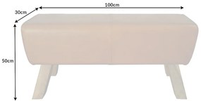Designová lavice Horse 100 cm koňaková