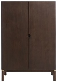 Designová skříňka Takayoshi 130 cm tmavě hnědá