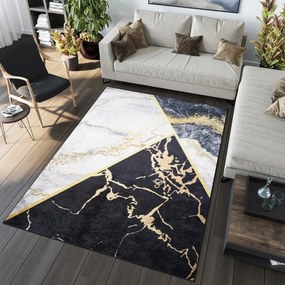 Výrazný tmavý trendový koberec s protiskluzovou úpravou Šířka: 120 cm | Délka: 170 cm