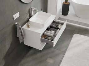 Mexen Orio, koupelnová skříňka 80 cm, 2 zásuvky, bílá matná, 91A10-08047-2-BFF01