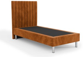 Čalouněná postel 90x200 cm Amby (oranžová). 1036160